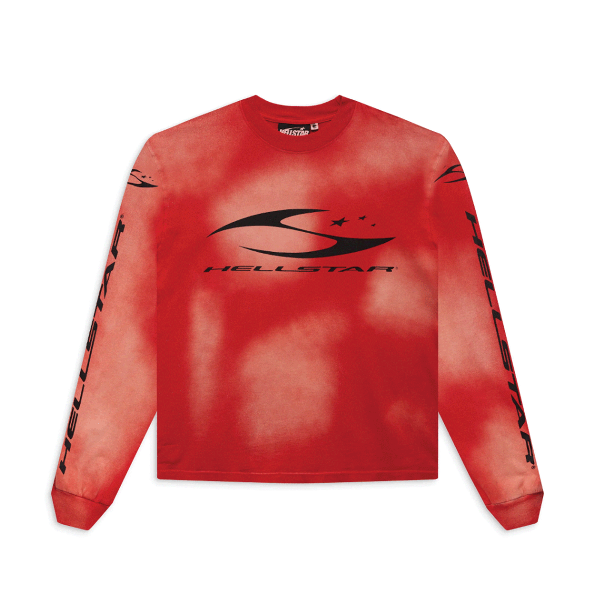 Hellstar Cursive Logo Longsleeve Red – Sole System